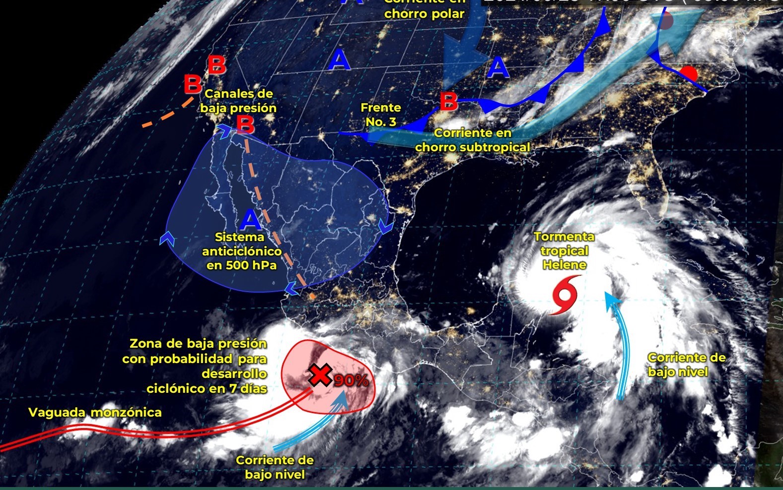 Nace una nueva amenaza ciclónica en el Pacífico mexicano