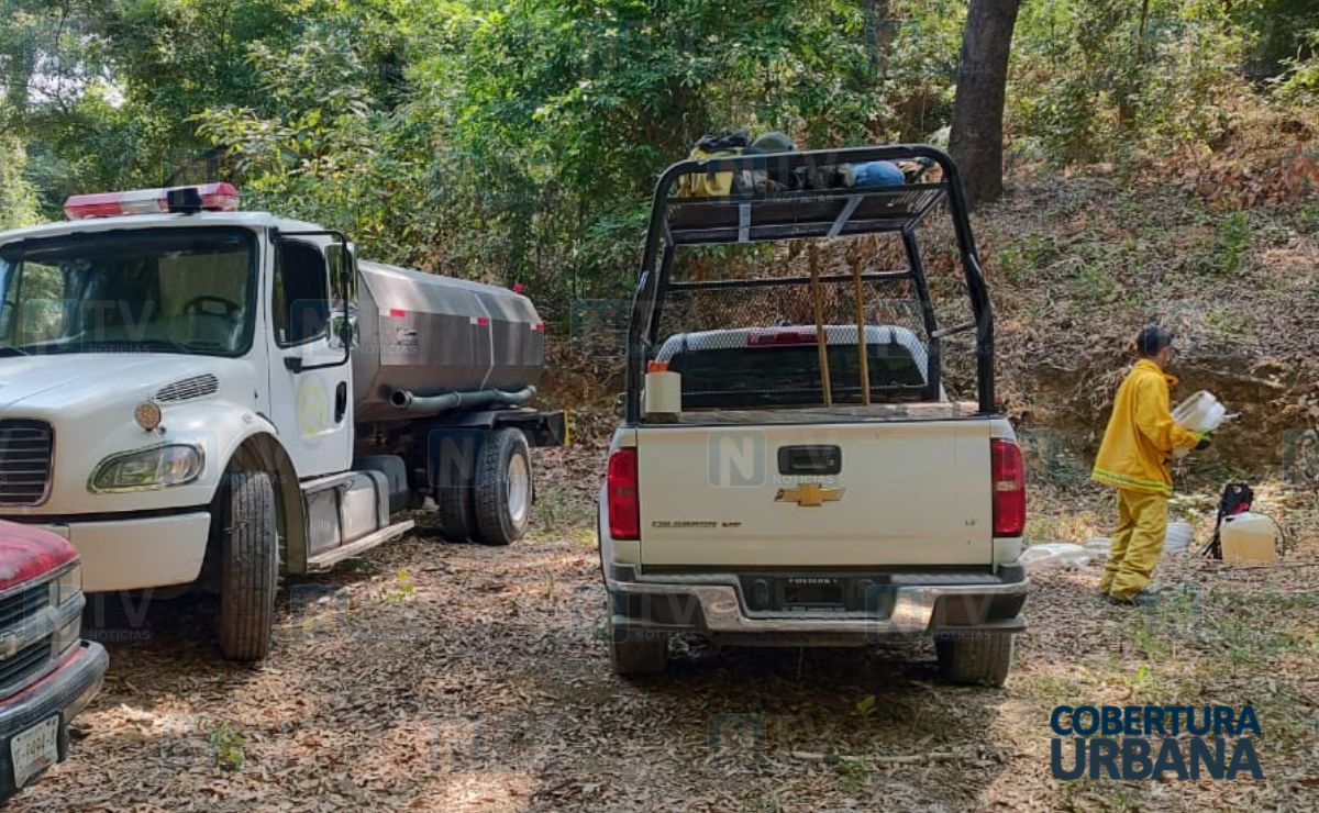 Brigadas continúan sofocando incendio en el Cerro de San Juan